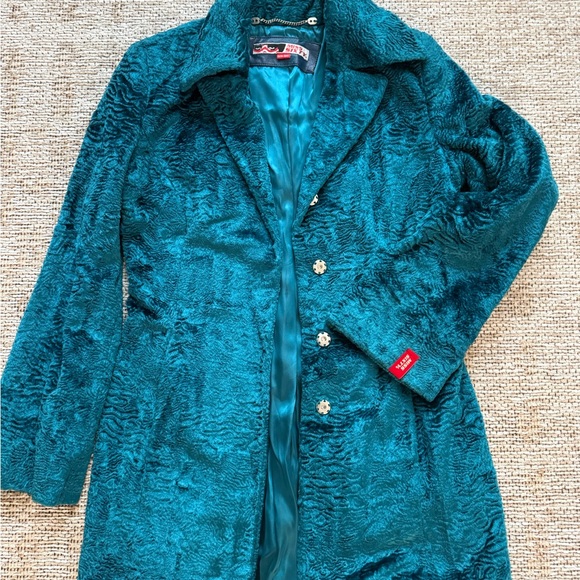 Miss Sixty | Jackets & Coats | Miss Sixty Teal Teddy Jacket Made In ...